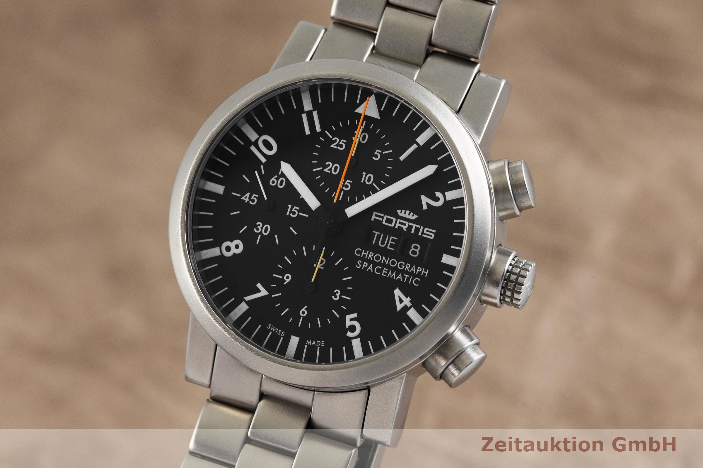Fortis Spacematic Chronograph Stahl Automatik Kal. ETA 7750 Ref. 625.22 ...