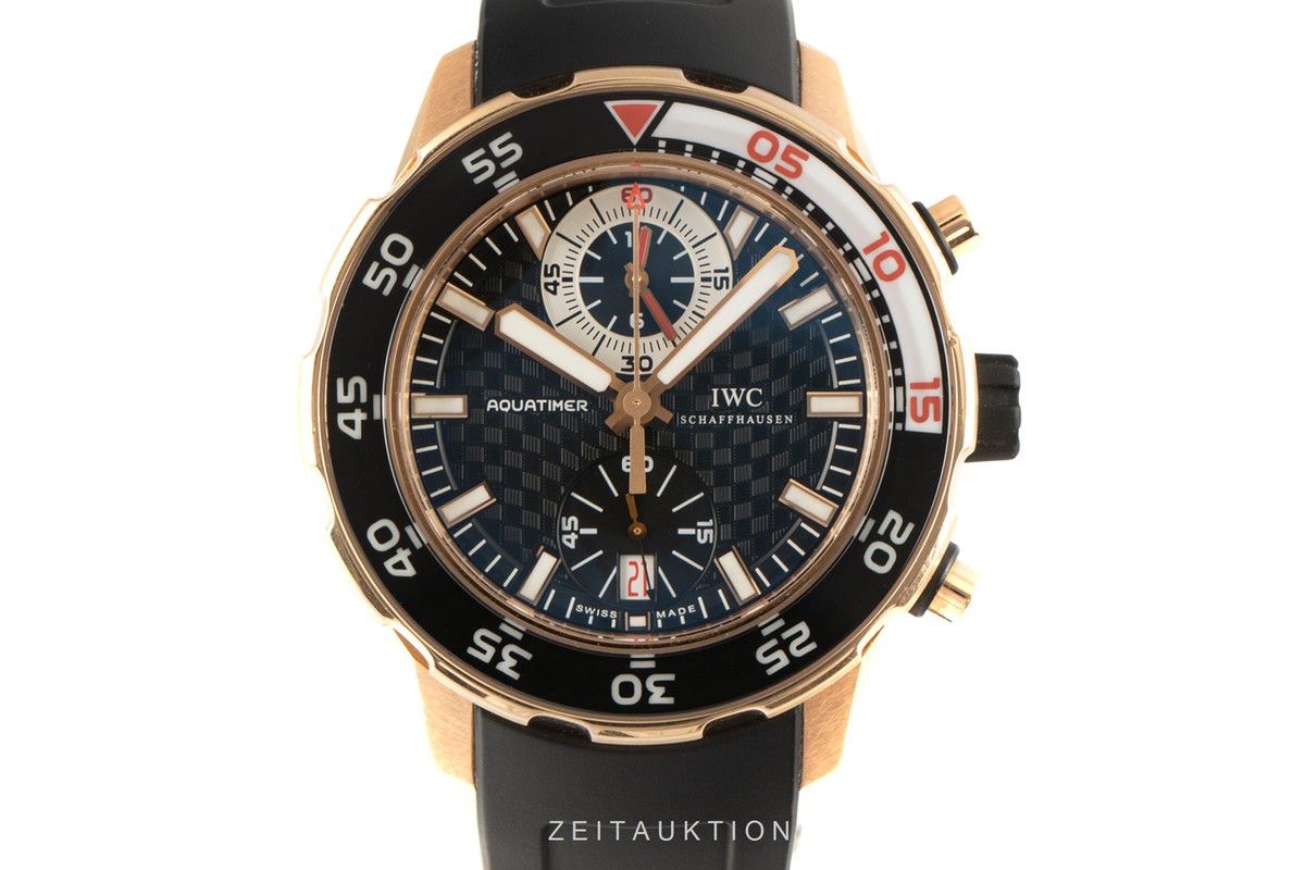 IWC Aquatimer chronograph 18 ct gold automatic Kal. 89360 Ref. 3769 ...