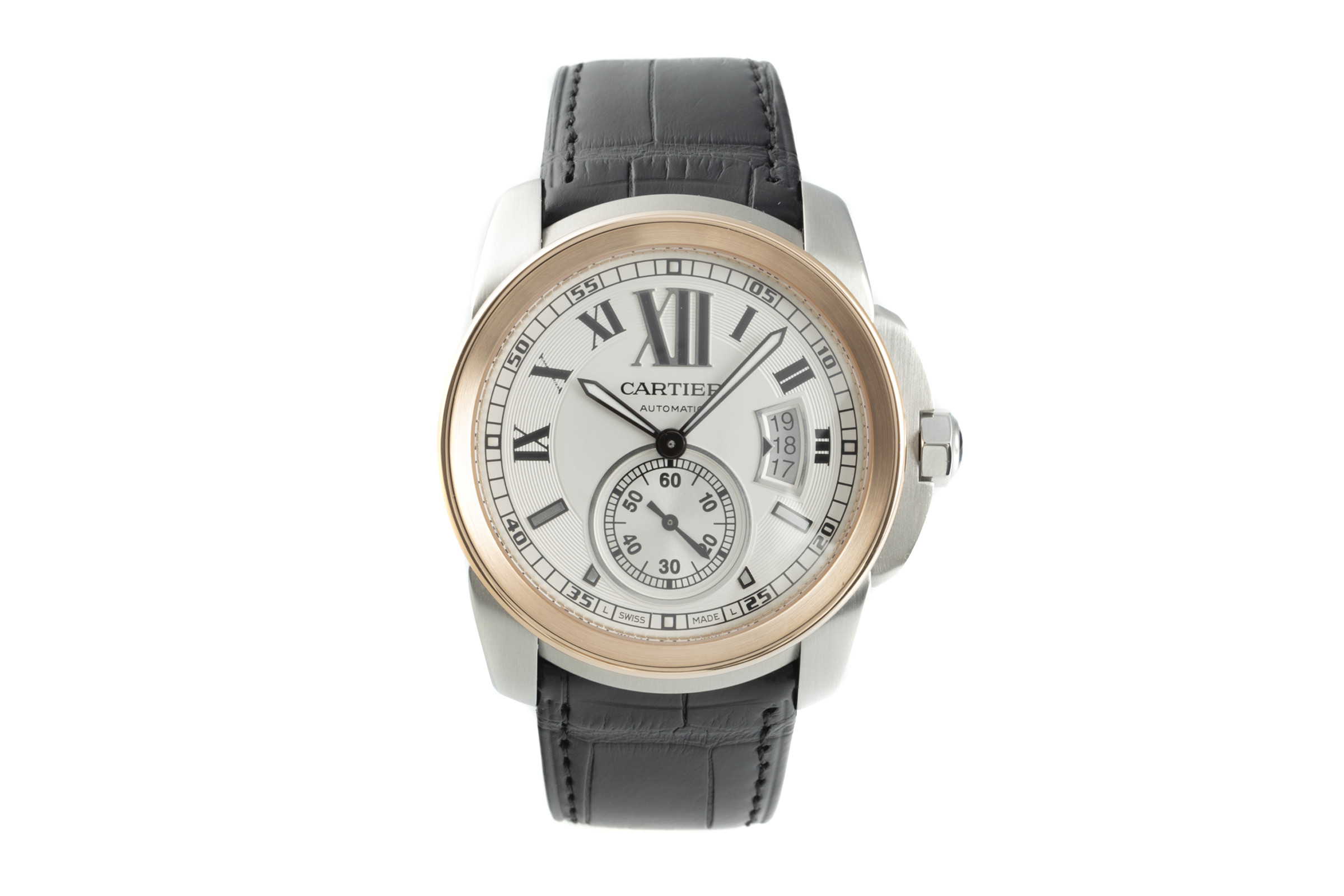 Cartier Calibre de Cartier chronograph steel automatic Kal. 1904-CH MC ...