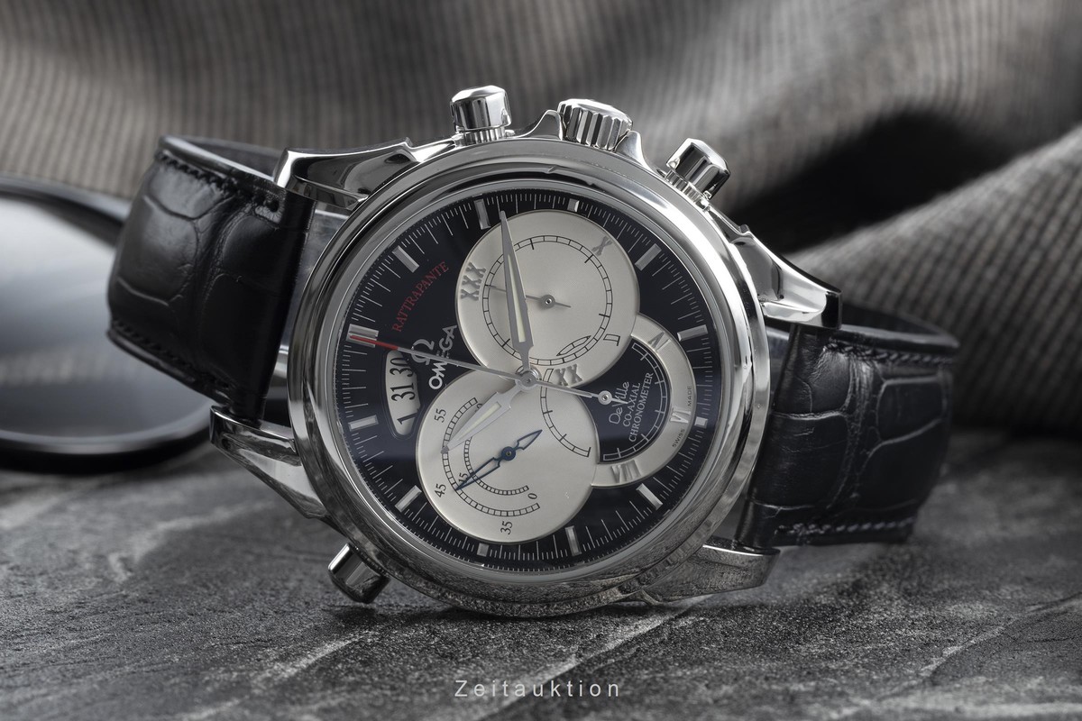 Omega De Ville chronograph steel automatic Kal. 3612 Ref. 4847.50.31 ...