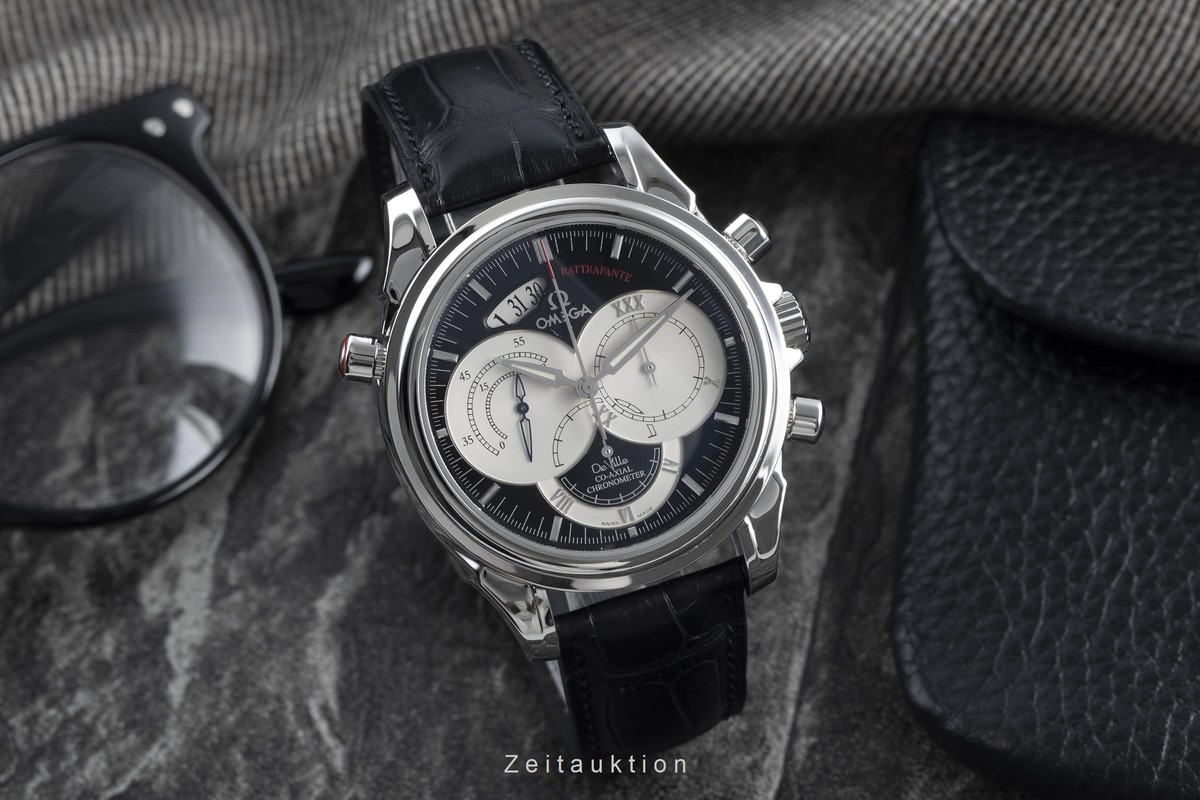 Omega De Ville chronograph steel automatic Kal. 3612 Ref. 4847.50.31 ...
