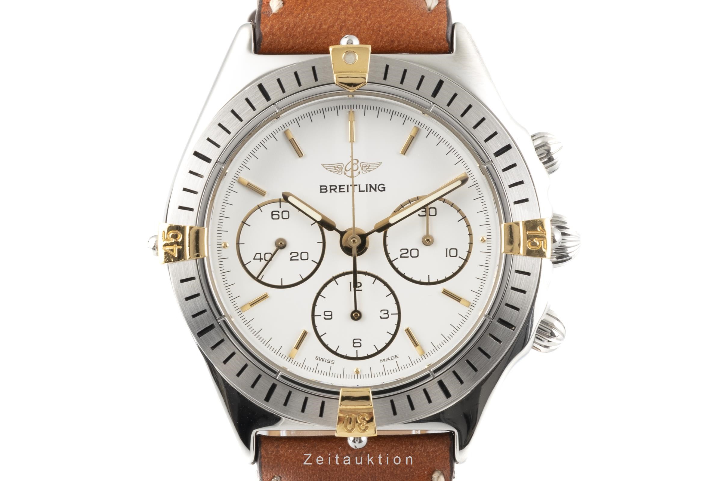 Breitling Callisto Chronograph Stahl / Gold Handaufzug Kal. B11 Ref ...