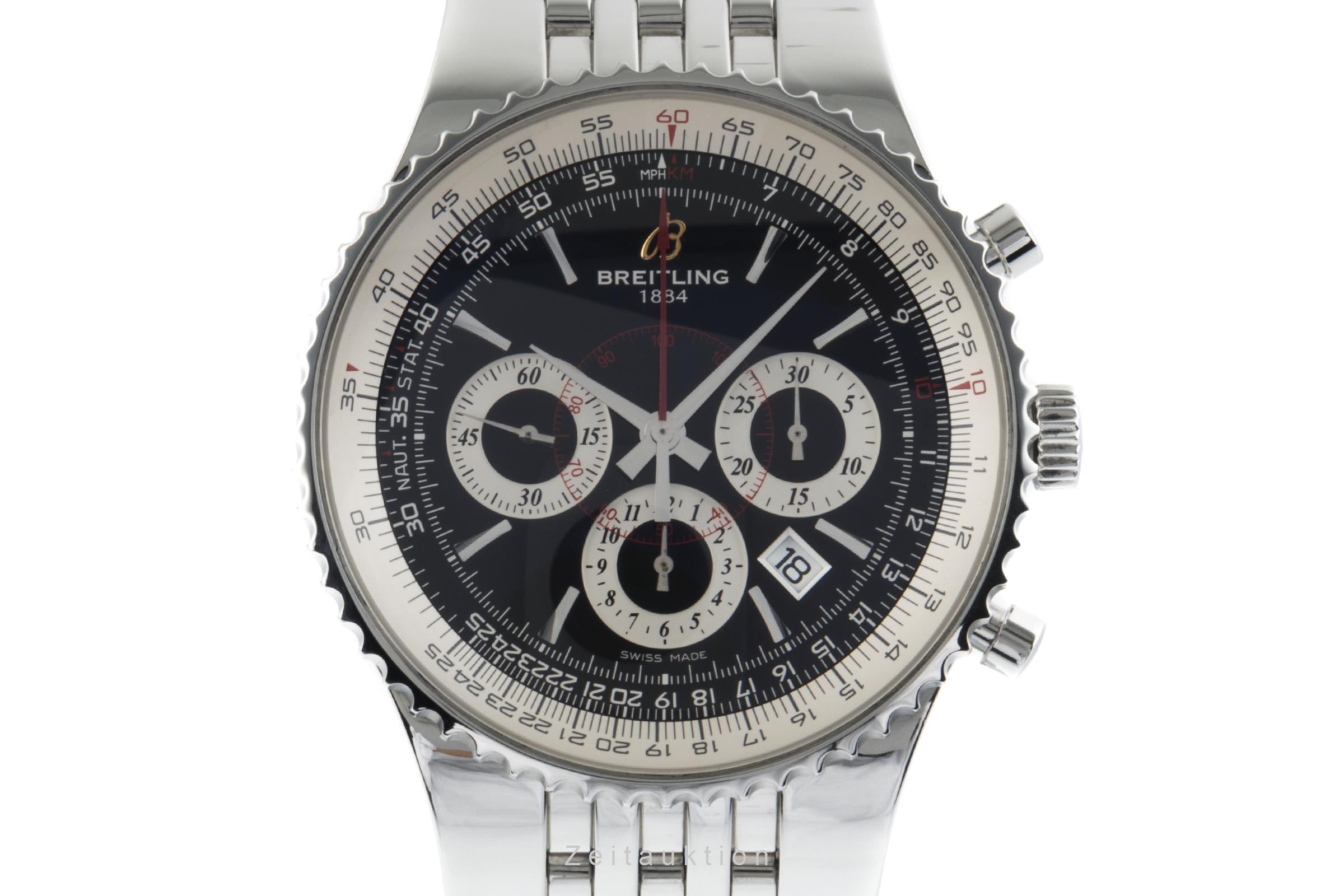 Breitling Montbrillant chronograph steel automatic Kal. B23 Ref ...