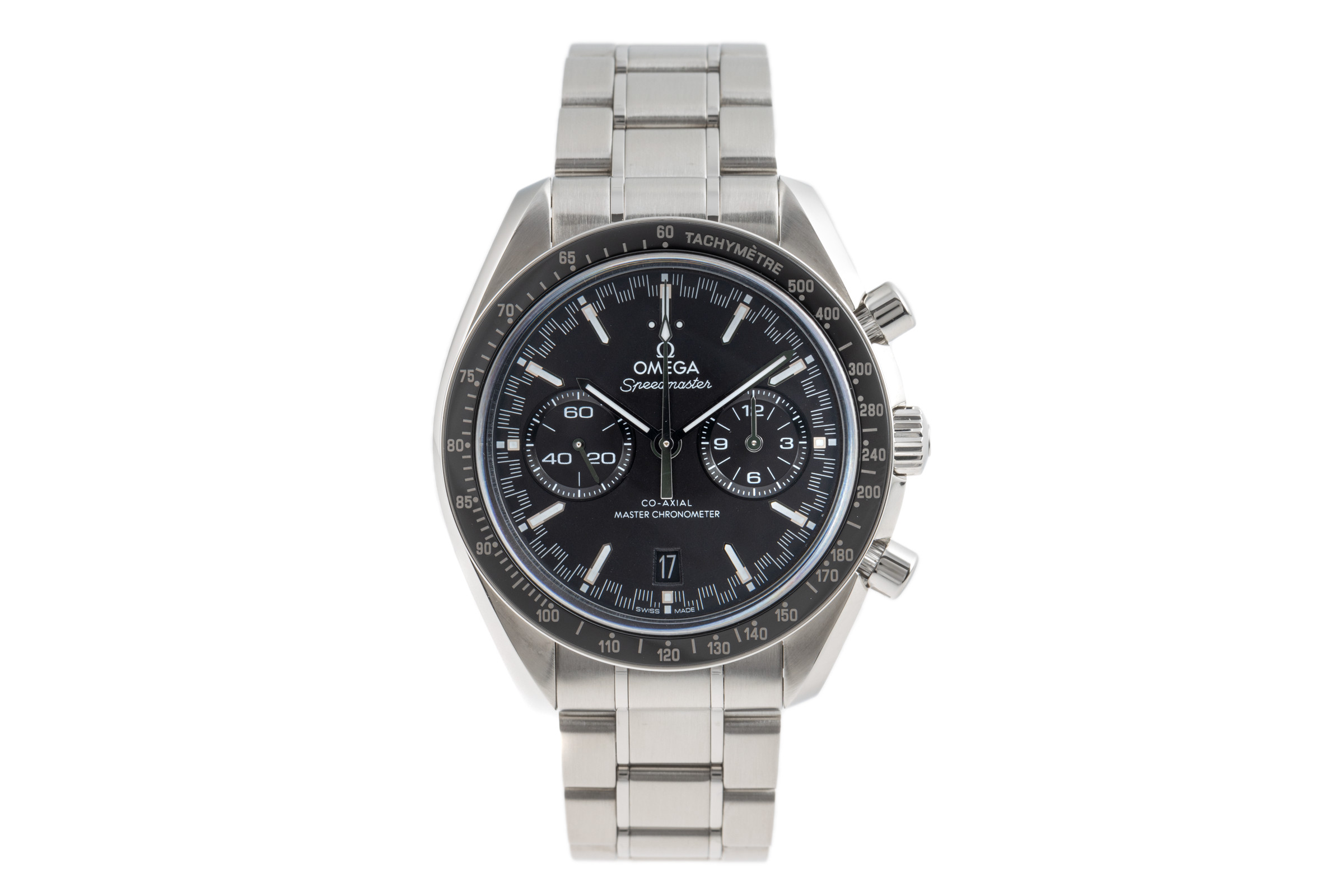 Omega Speedmaster chronograph steel automatic Kal. 9900 Ref. 329.30.44 ...