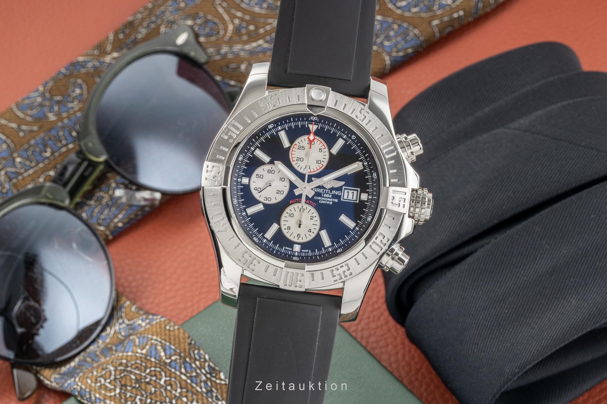 Breitling Super Avenger II chronograph steel automatic Kal. B13 Ref ...