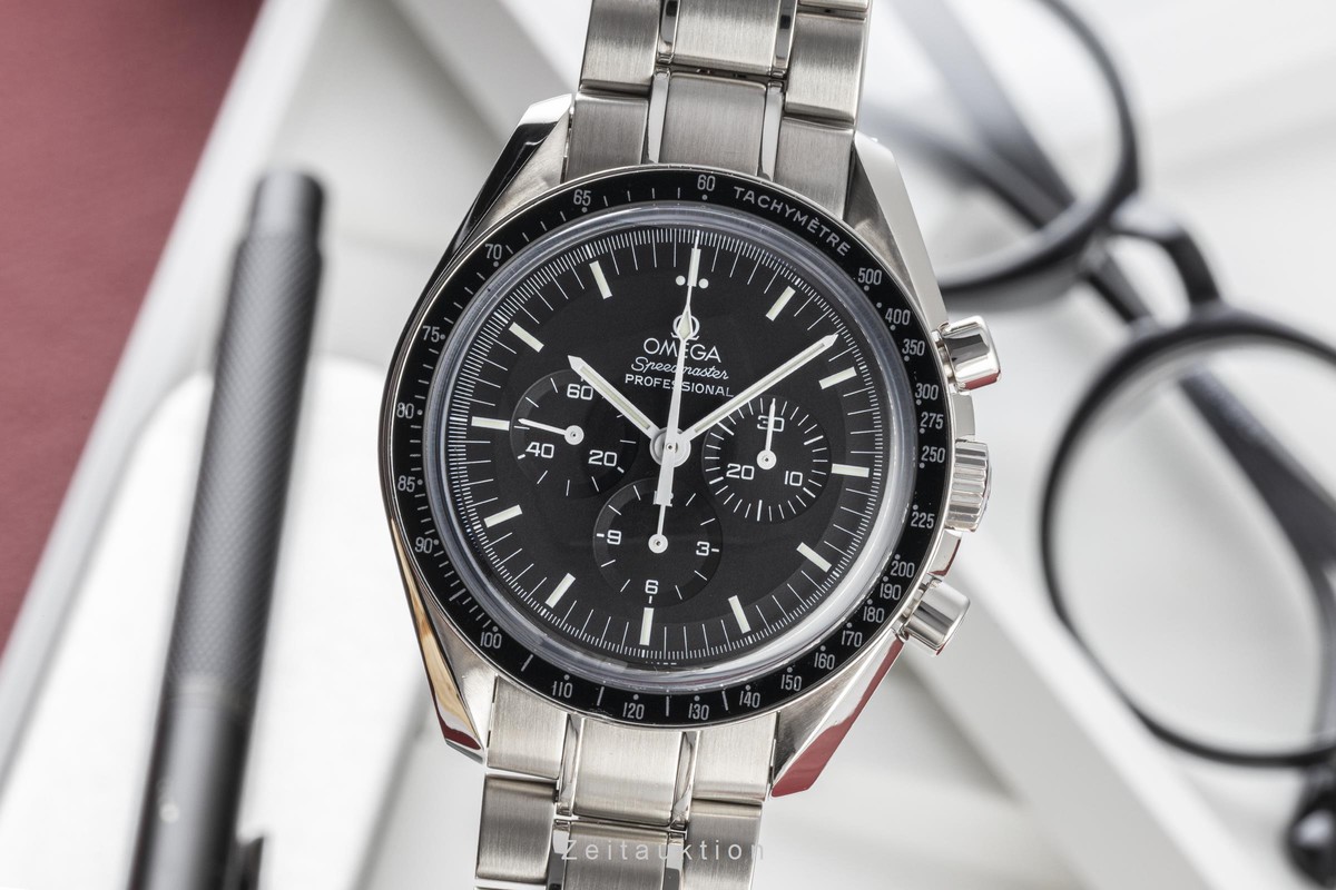 Omega Speedmaster Moonwatch chronograph steel manual winding Kal. 1863 ...