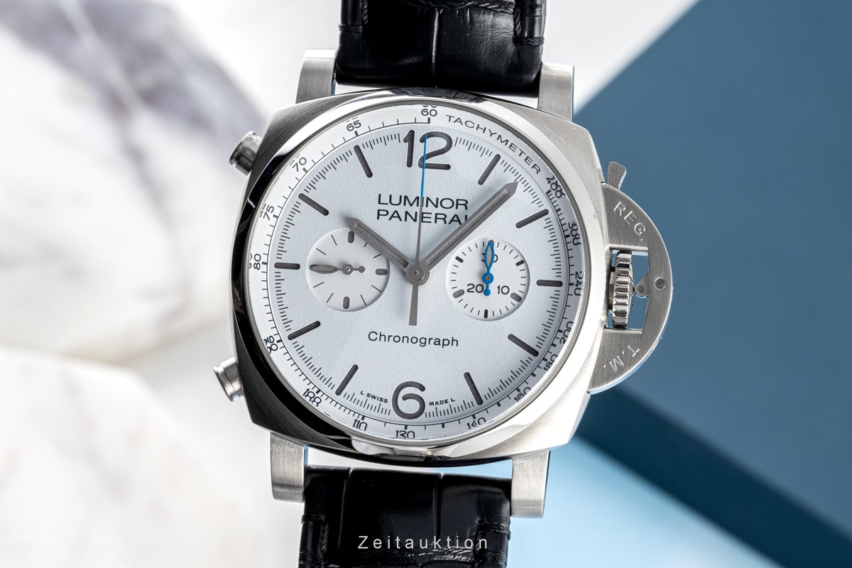 Panerai Luminor chronograph steel automatic Kal. P9200 Ref. PAM01218 ...