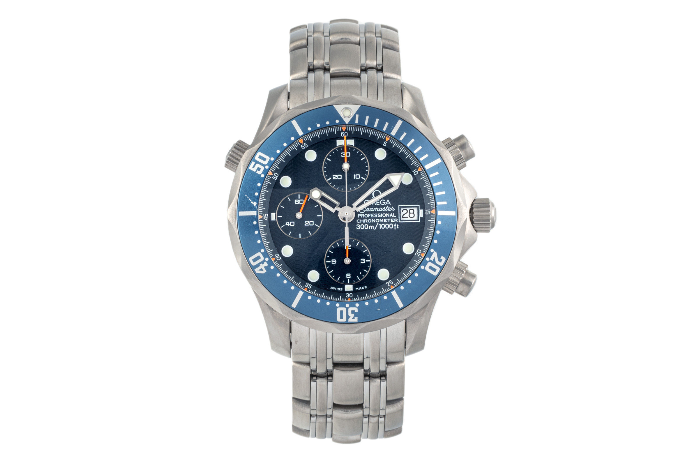 Omega Seamaster chronographe titane automatique Kal. 1154 Ref. 2298.80. ...