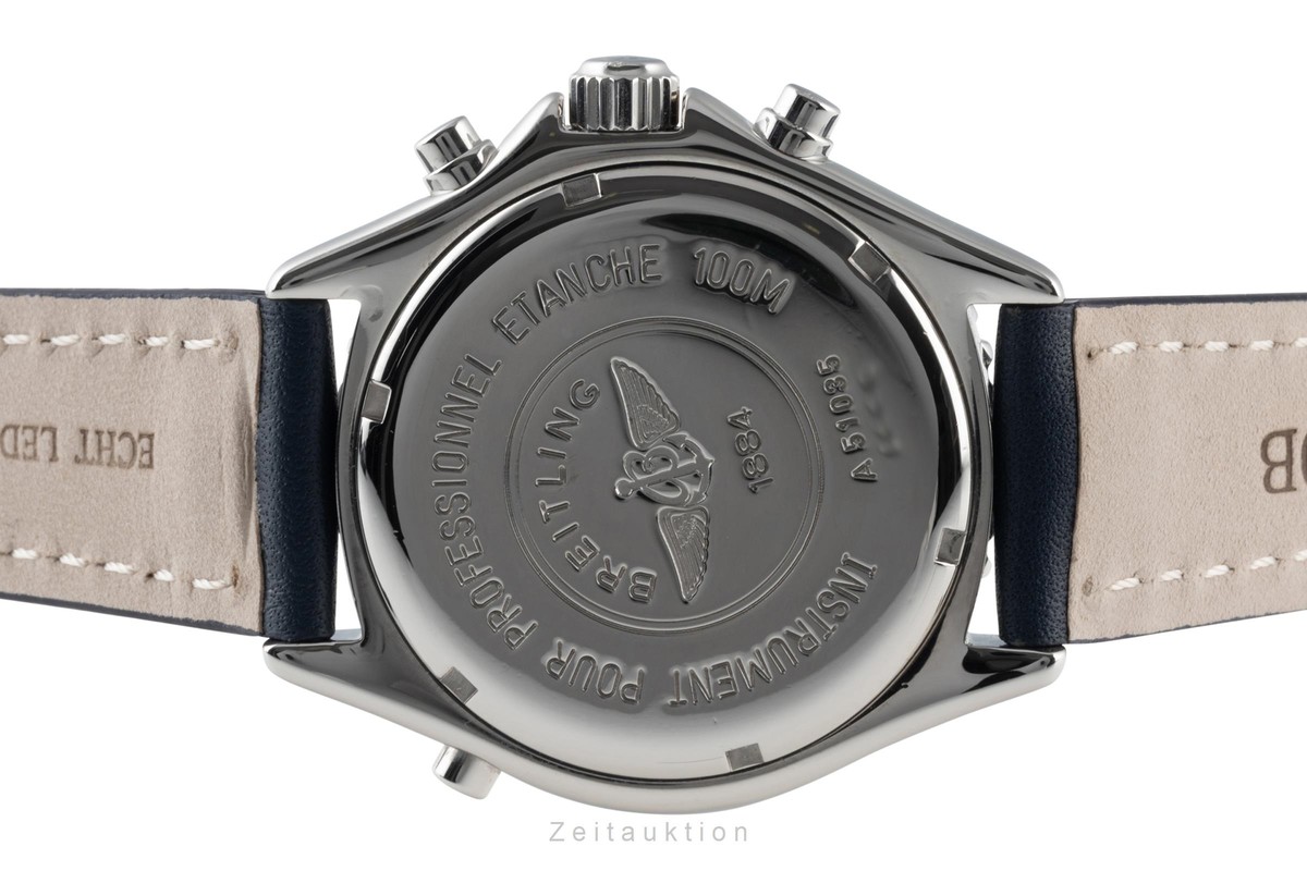 Breitling Pluton chronograph steel quartz Kal. B232 Ref. A51035 | 2302518