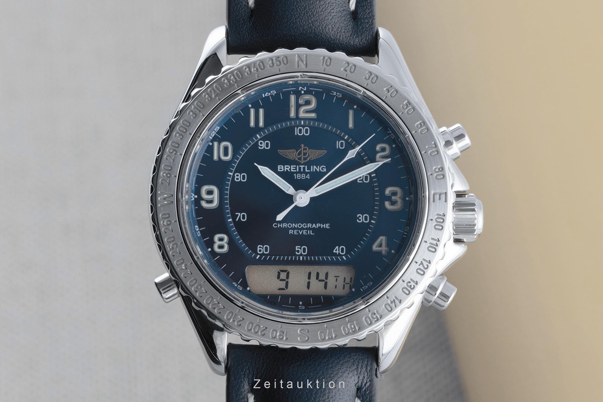 Breitling Pluton chronograph steel quartz Kal. B232 Ref. A51035 | 2302518