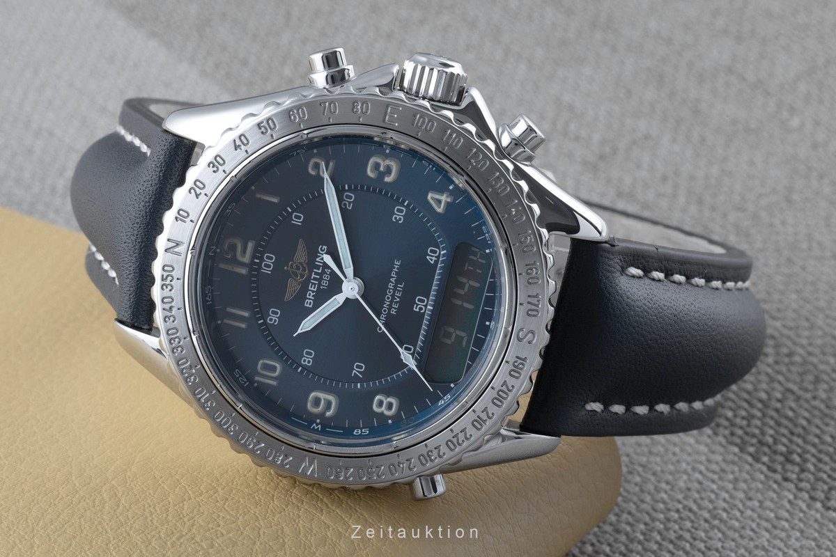 Breitling Pluton chronograph steel quartz Kal. B232 Ref. A51035 | 2302518