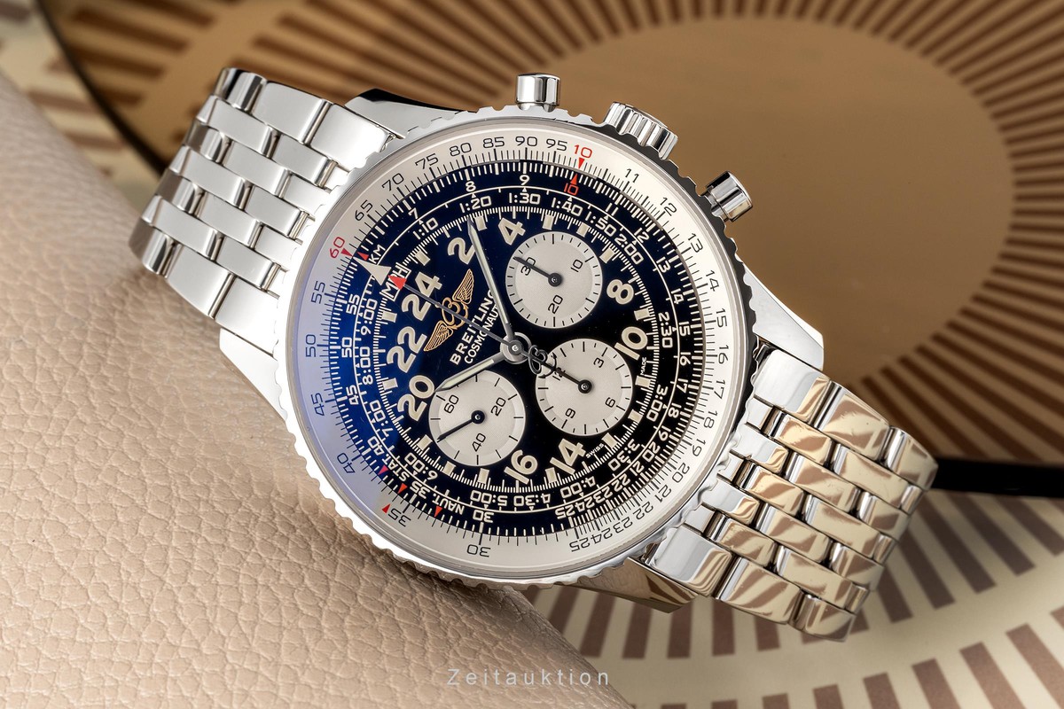 Breitling Navitimer Cosmonaute chronograph steel manual winding Kal ...