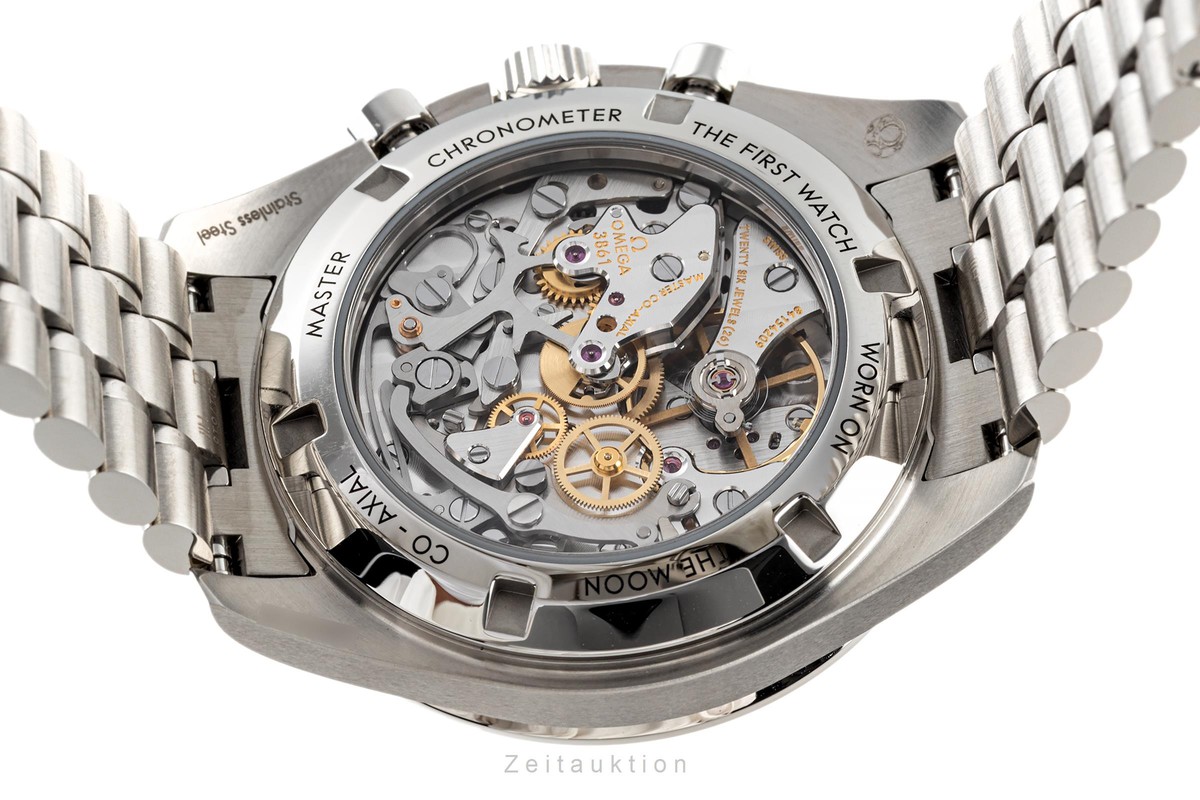 Omega Speedmaster Moonwatch chronograph steel manual winding Kal. 3861 ...