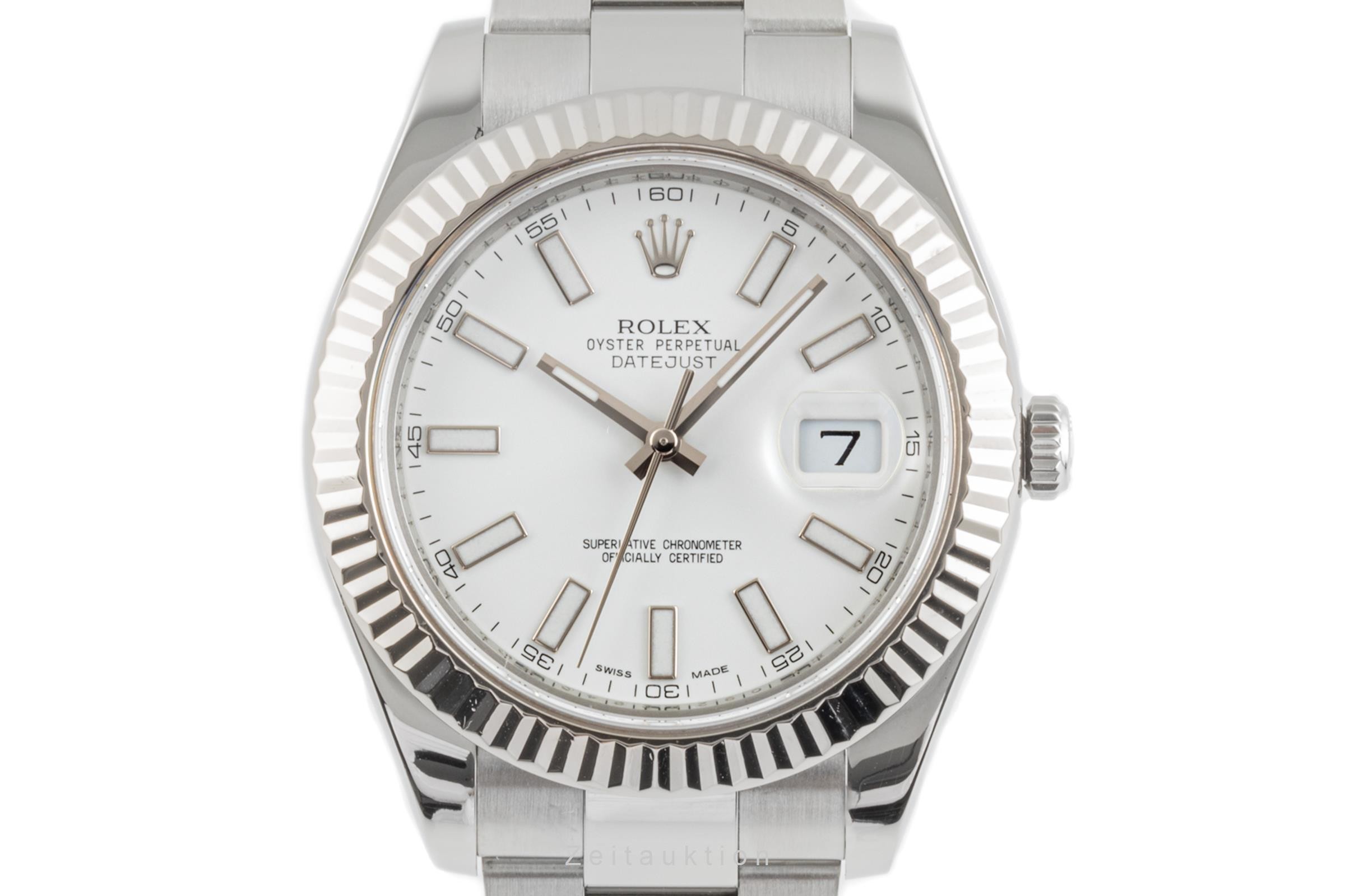 Rolex Datejust steel / white gold automatic Kal. 3136 Ref. 116334 | 2304025