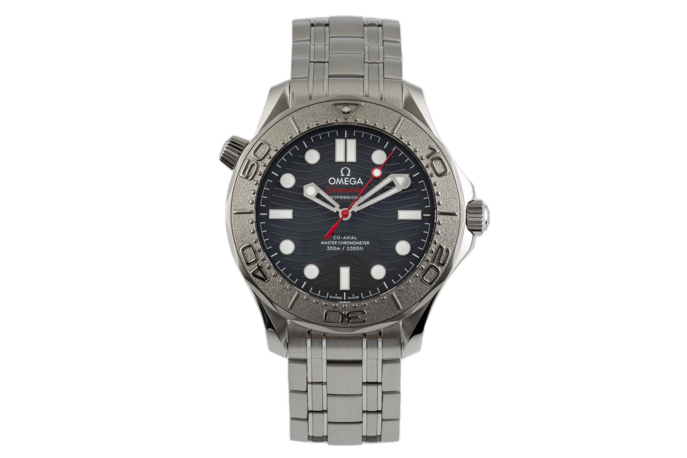 Omega Seamaster steel / titanium automatic Kal. 8806 Ref. 210.30.42.20 ...