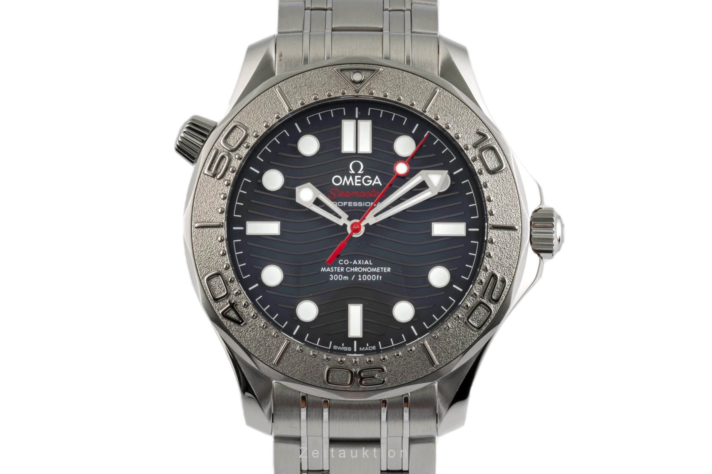 Omega Seamaster steel / titanium automatic Kal. 8806 Ref. 210.30.42.20 ...