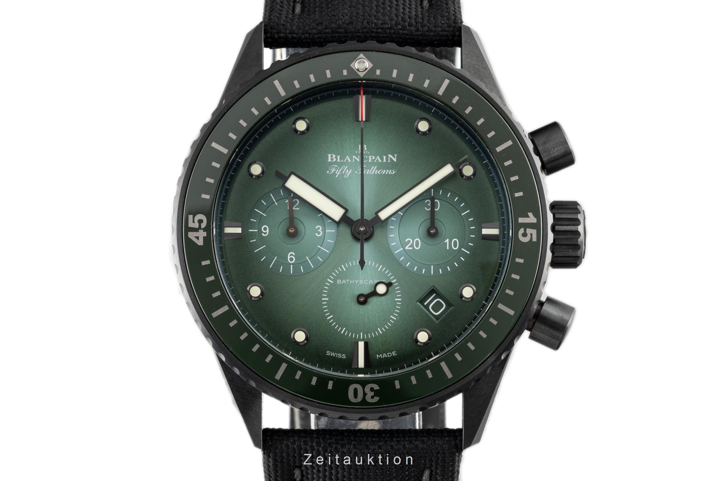 Blancpain Fifty Fathoms chronograph ceramic automatic Kal. F385 Ref ...