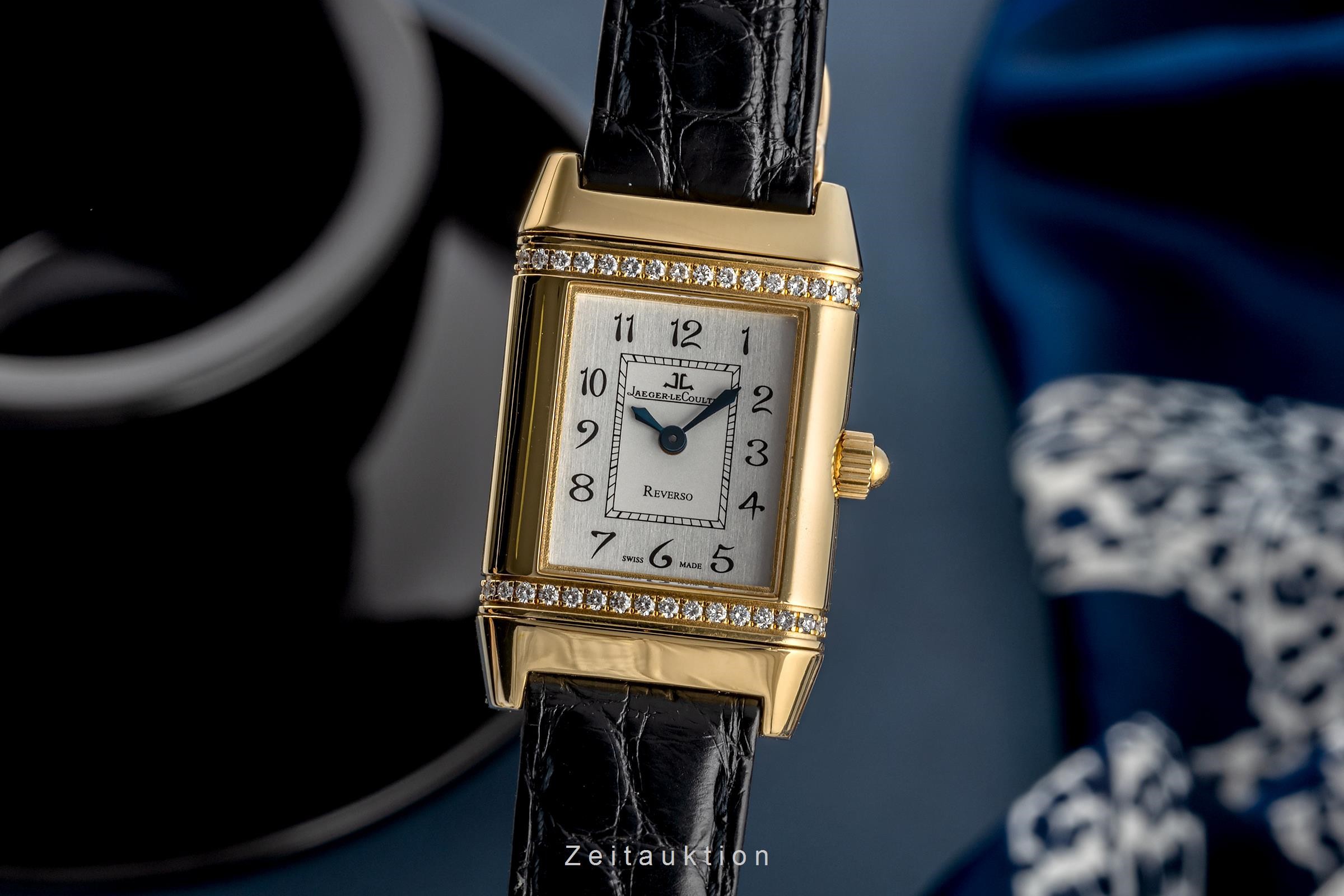 Jaeger-LeCoultre Reverso 18 ct gold quartz Kal. 657 Ref. 265.1.08 ...