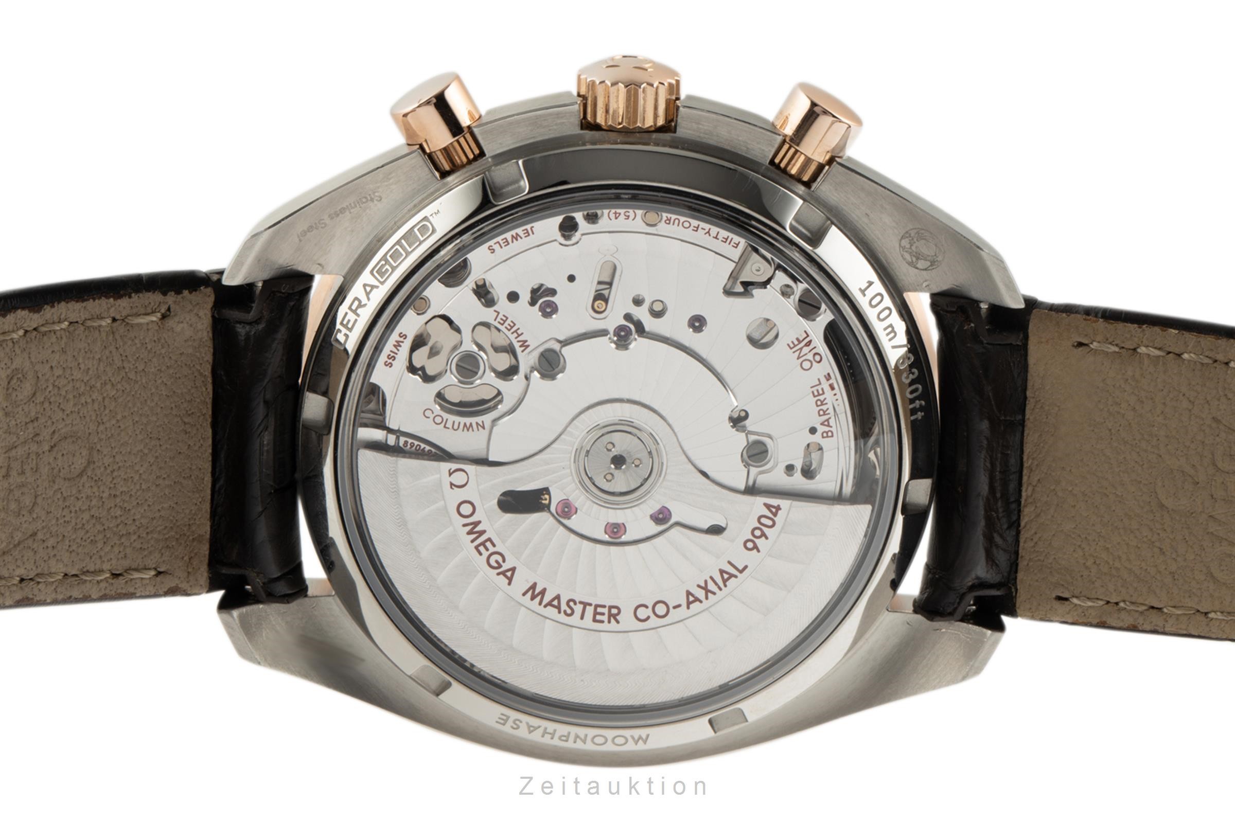 Omega Speedmaster Moonwatch chronograph steel / gold automatic Kal ...