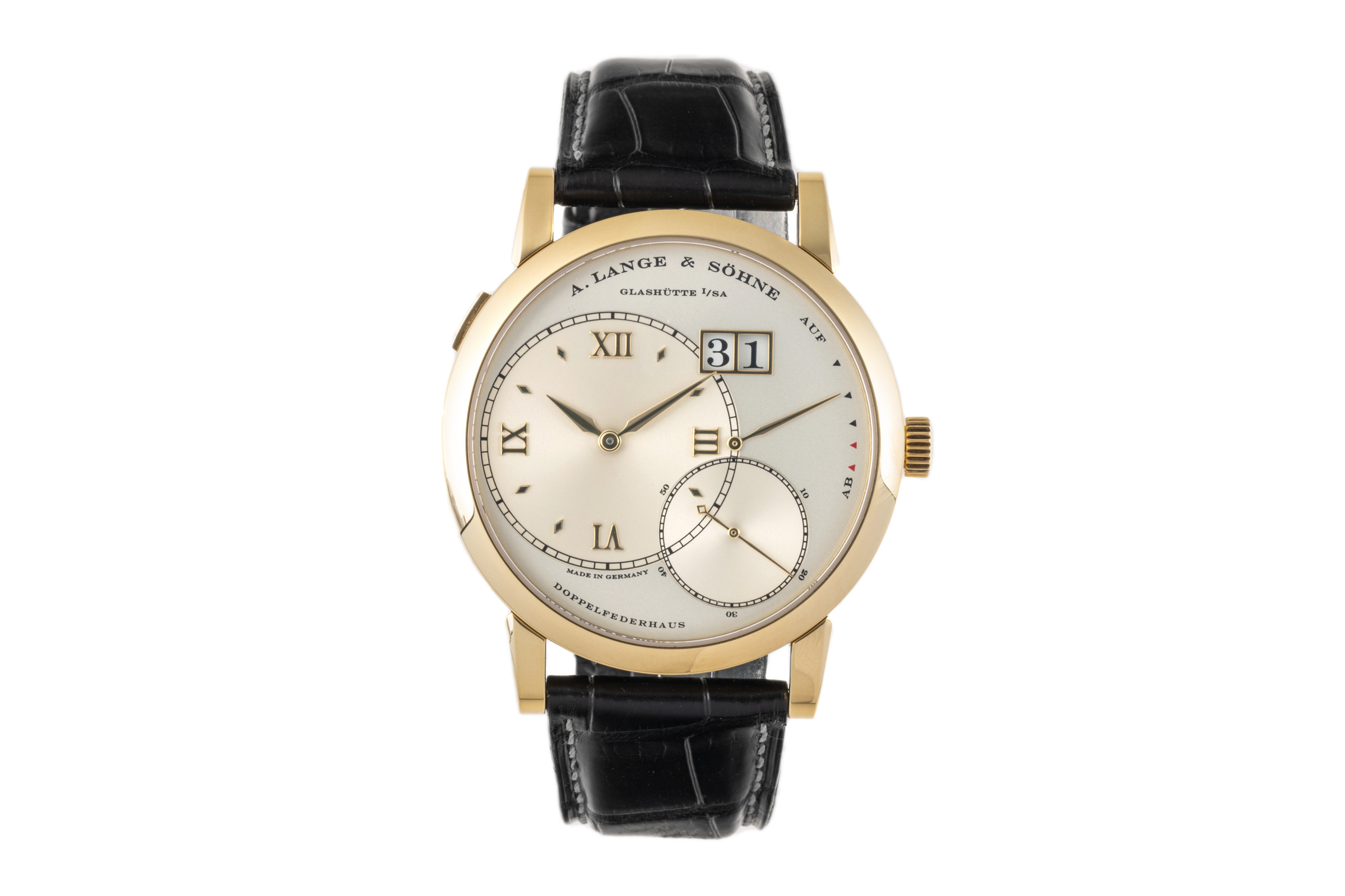 A. Lange & Söhne Lange 1 18 ct gold manual winding Kal. L901.2 Ref. 101 ...