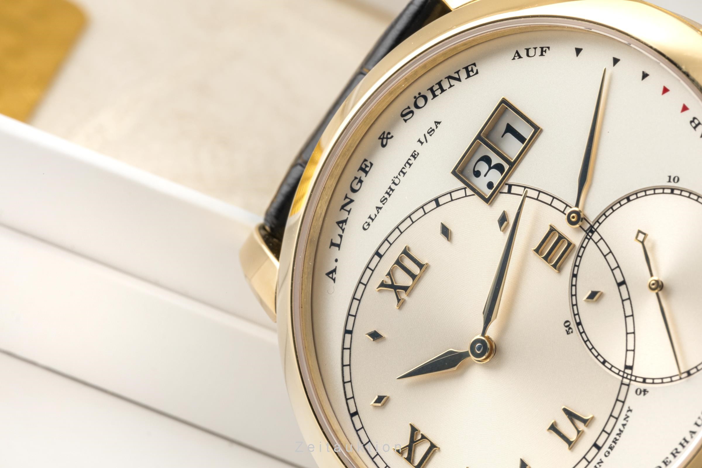 A. Lange & Söhne Lange 1 18 ct gold manual winding Kal. L901.2 Ref. 101 ...