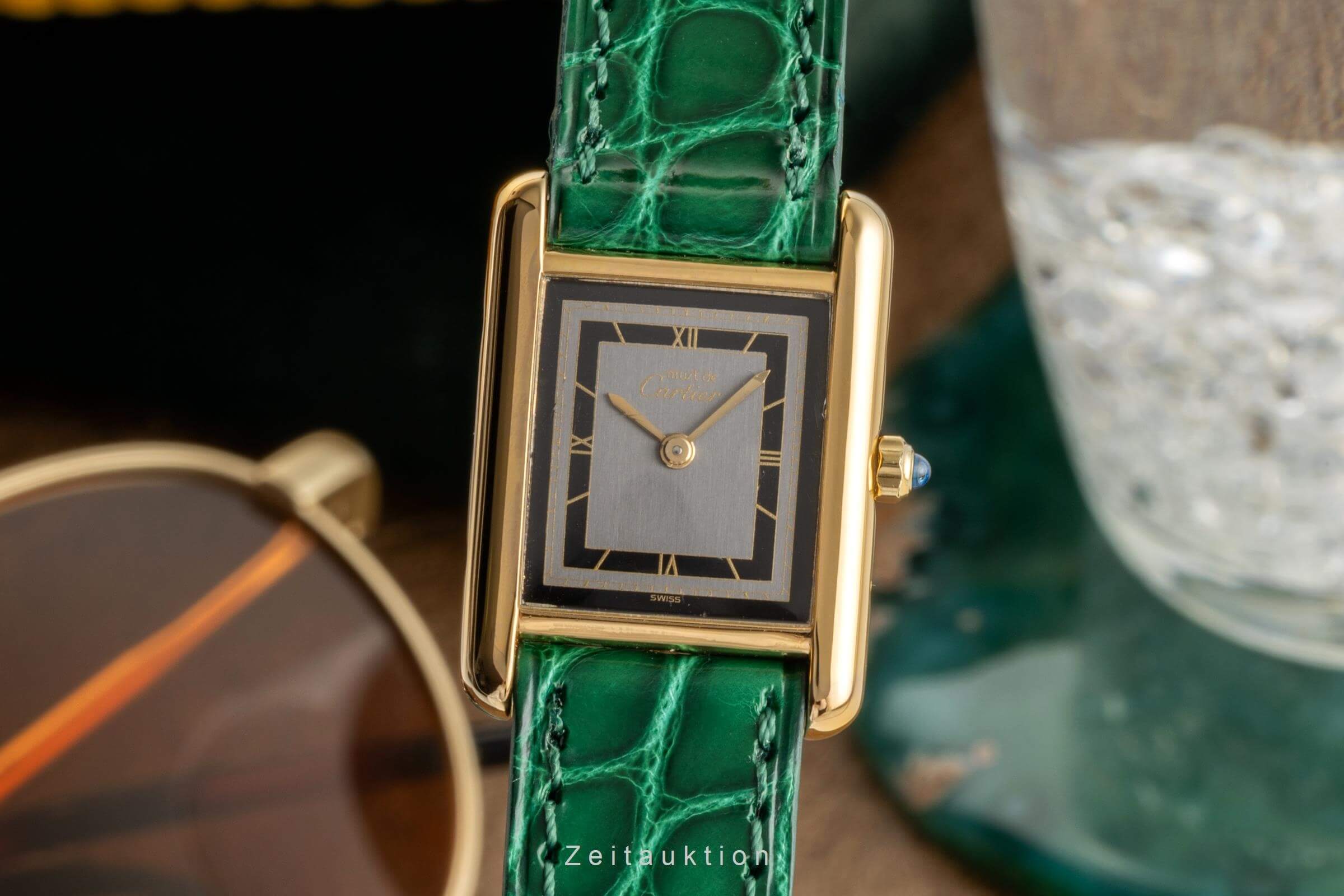 Cartier Tank plata banada en oro cuarzo Kal. 66 Ref. 80668 | 2401836