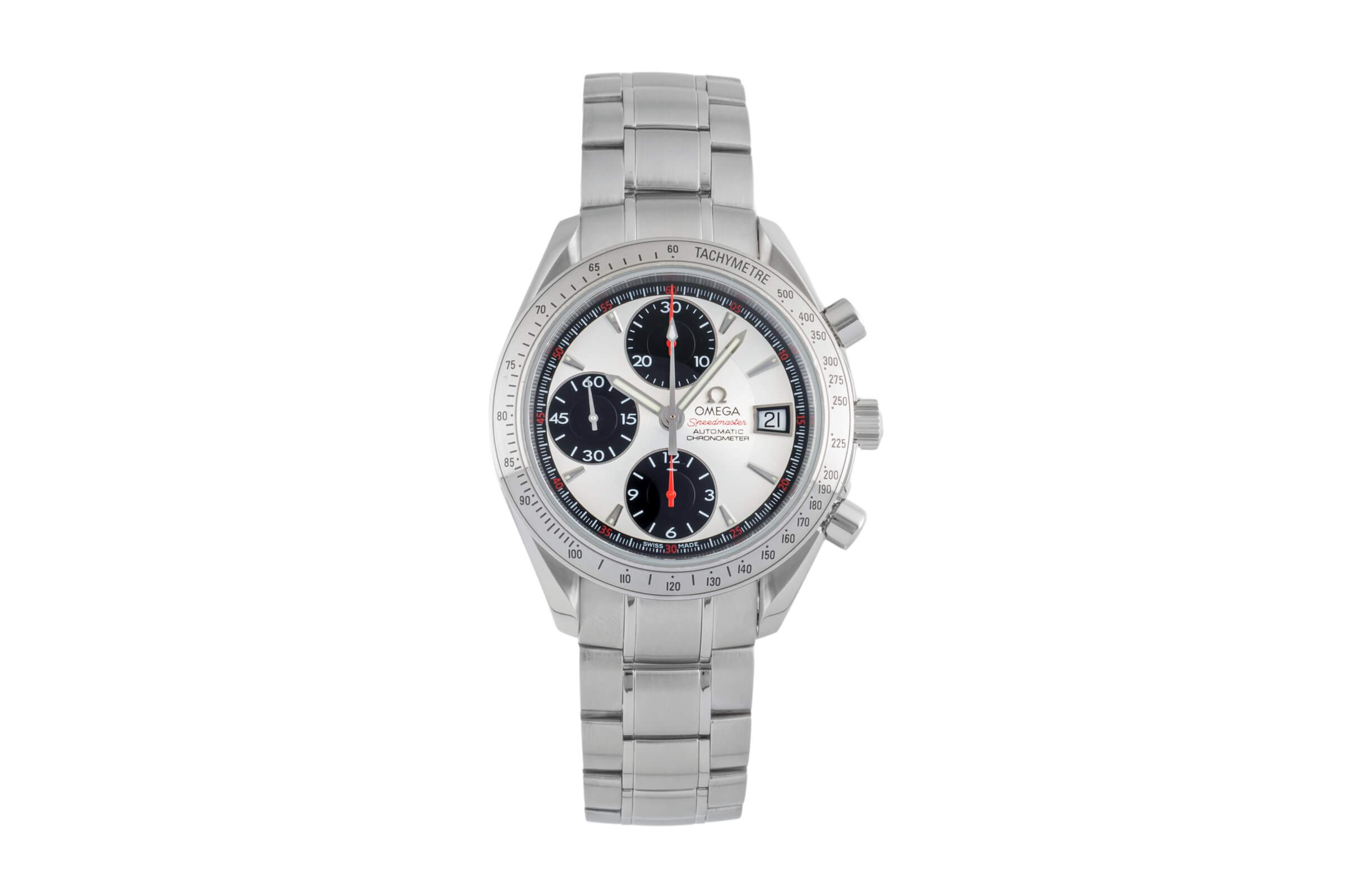 Omega Speedmaster chronograph steel automatic Kal. 1164 Ref. 3211.31.00 ...